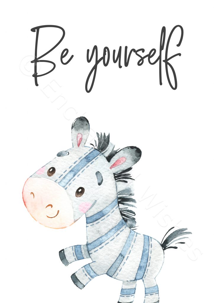 Jungle Animal Quotes Prints Set of 4 - Wall Art Printable Prints