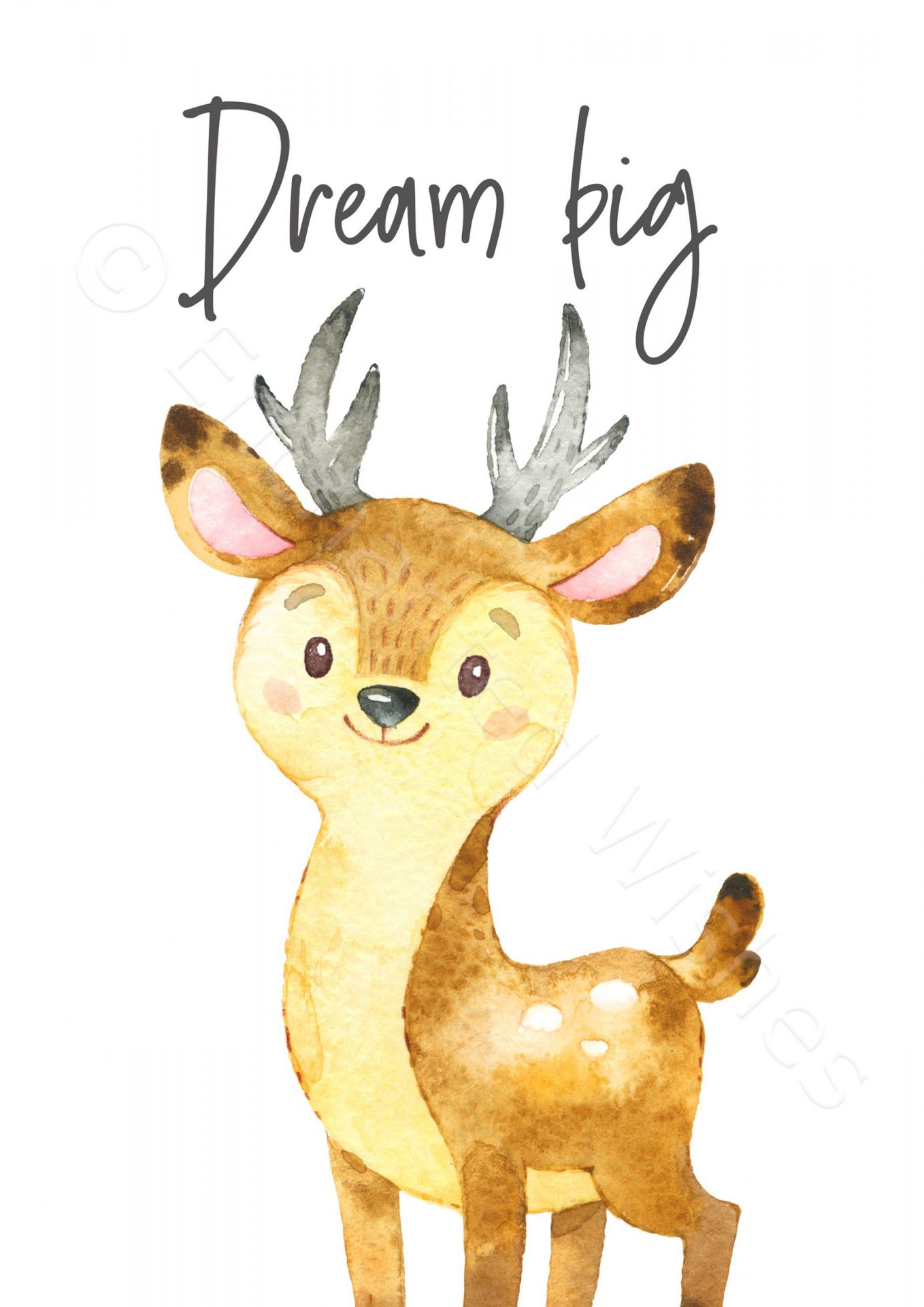 Stag Dream Big Print - Wall Art Printable Prints