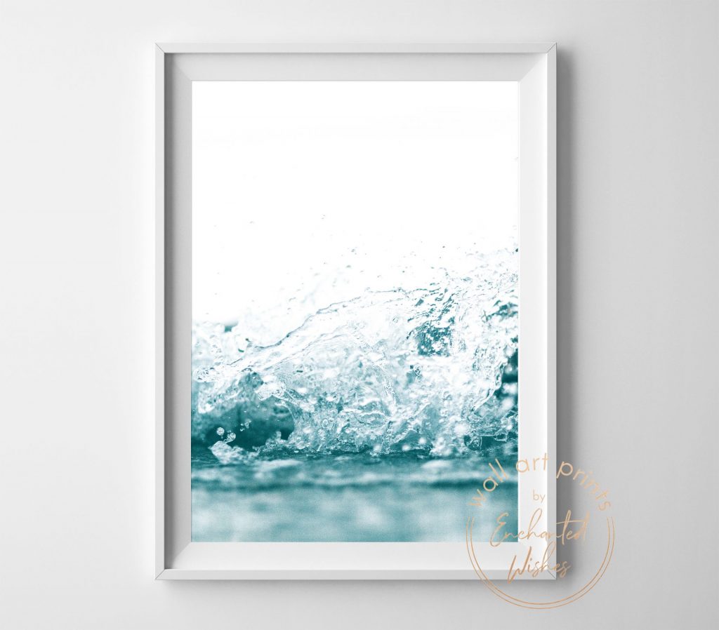 Water Splashes Photo Print - Wall Art