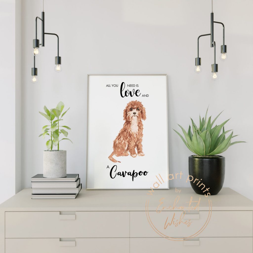 Cavapoo Print - Dog Quote Wall Art
