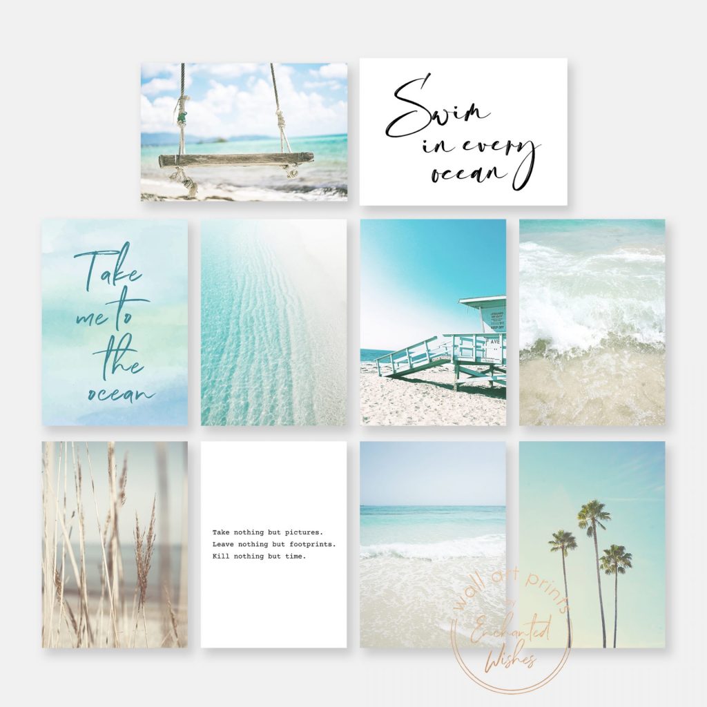 Ocean Gallery Wall Print Set of 10 Printables - Wall Art