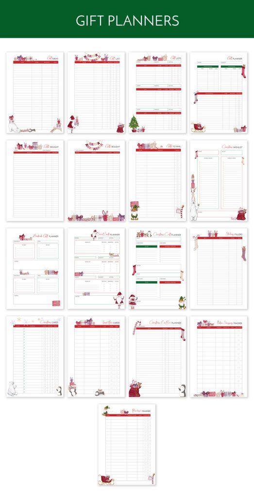 Christmas Planner Printable Set - Printable Planners