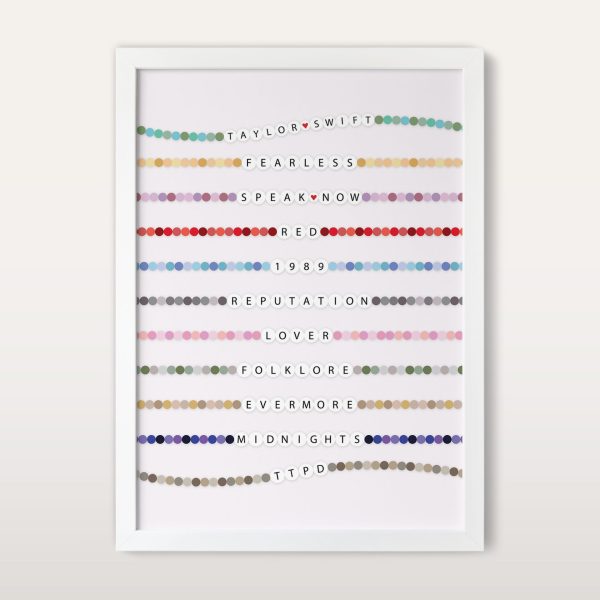 Taylor Swift Eras Print Friendship Bracelets Poster - Wall Art