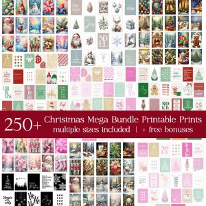 Mega Christmas Print Bundle 250+ Printables - Poster Wall Art