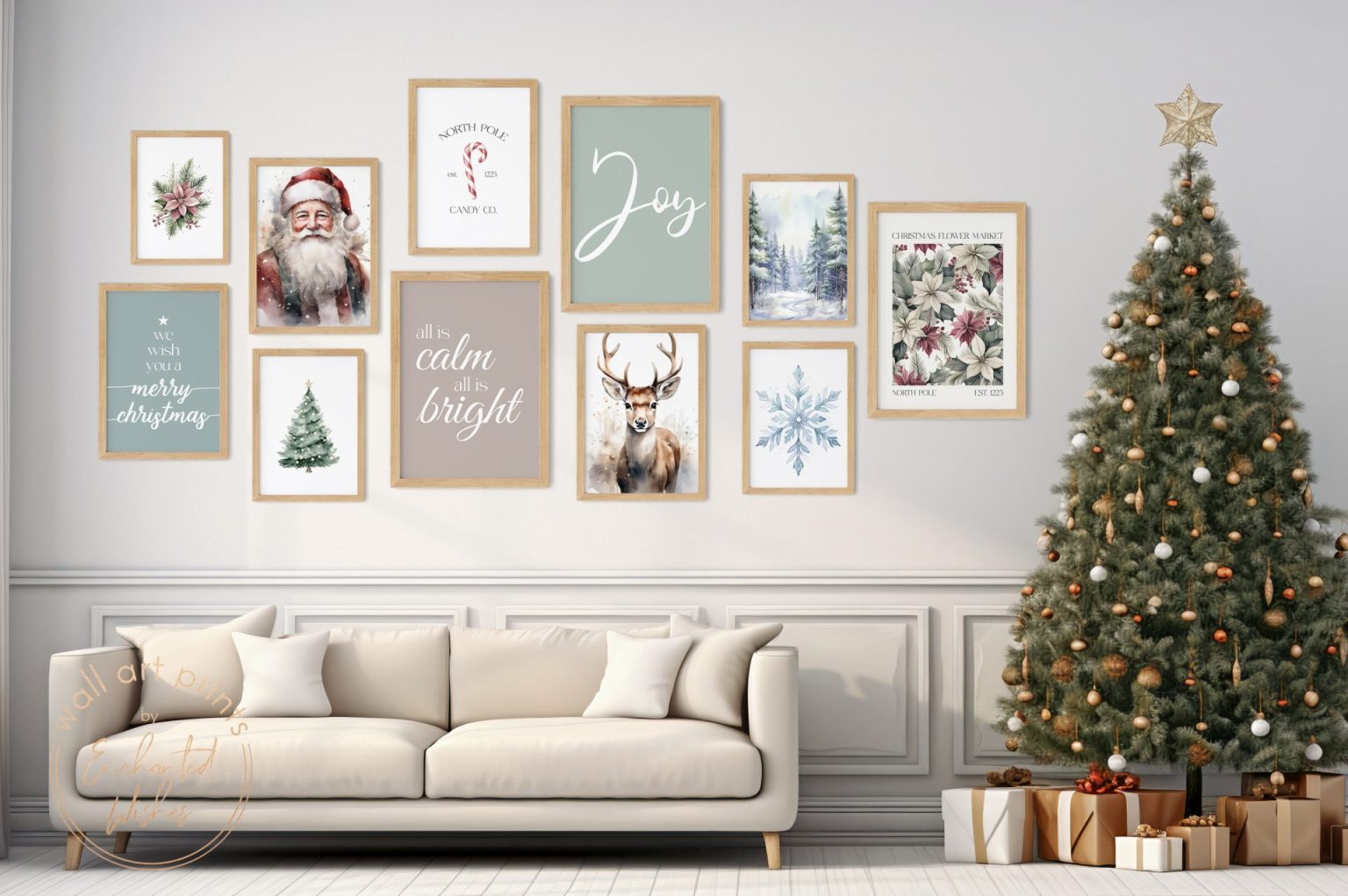 Mega Christmas Print Bundle 250+ Printables - Poster Wall Art